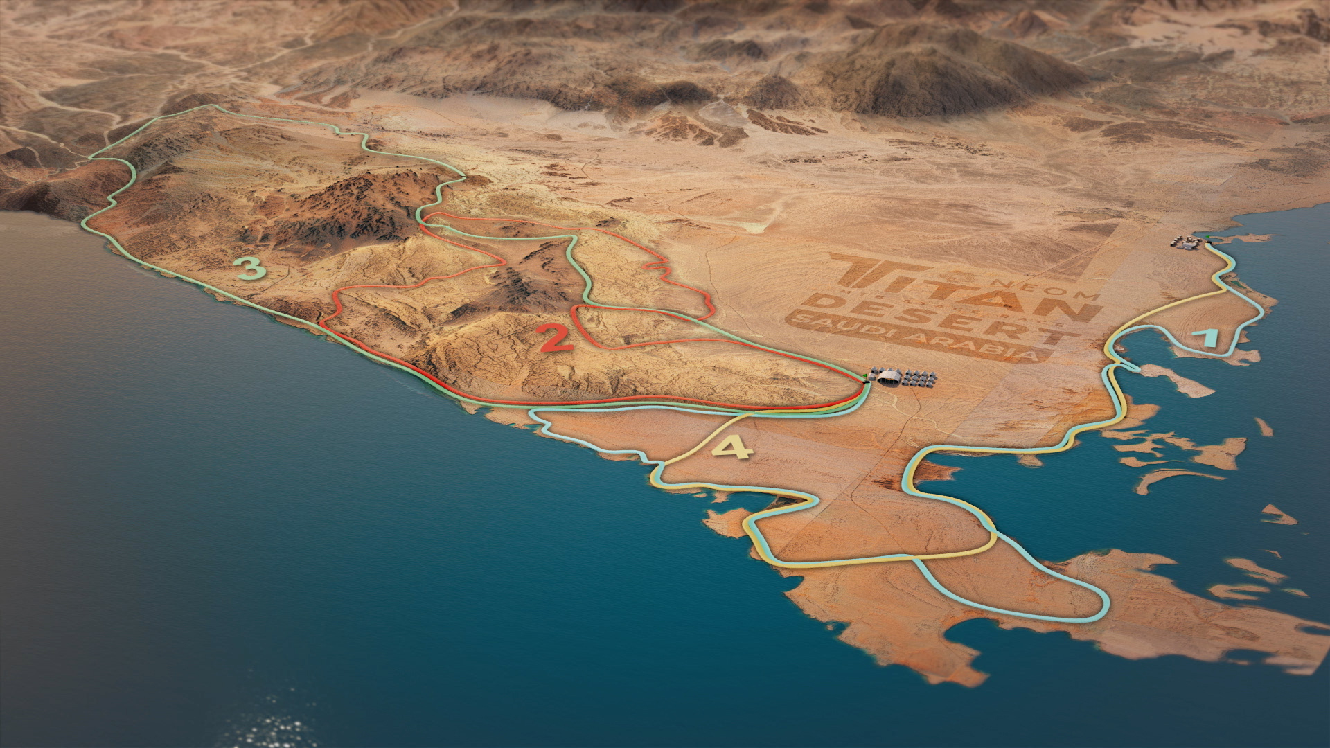 Official route revealed - NEOM Titan Desert Saudi Arabia